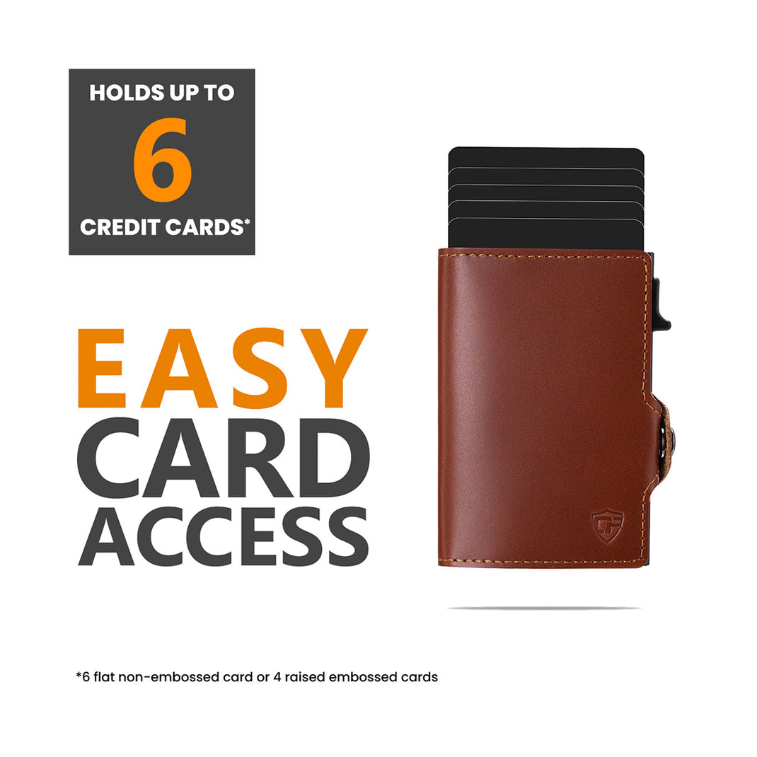 Conceal Plus Wallet for Men, Pop Up Wallet Credit Card Holder - RFID B